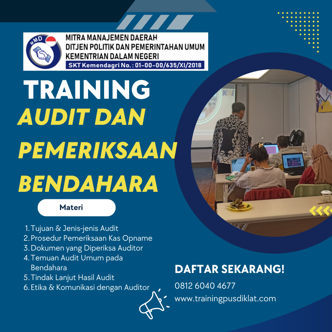 Training Audit dan Pemeriksaan Bendahara - Mitra Manajemen Daerah